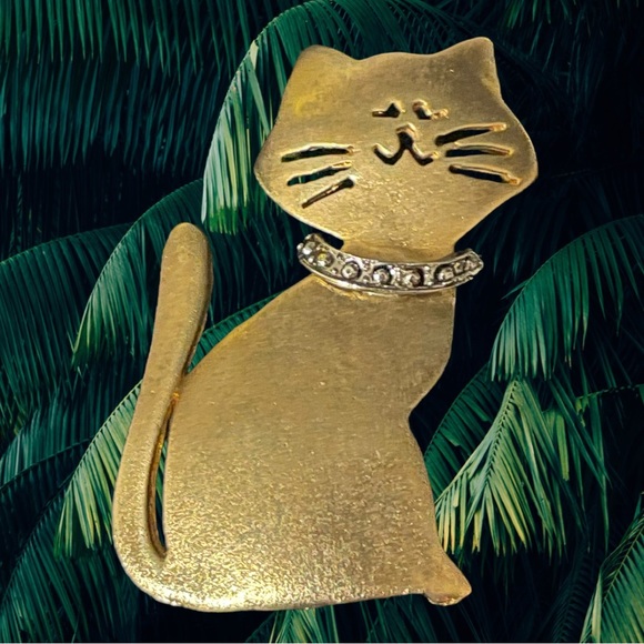 Ultra Craft | Jewelry | Vintage Cute Cat Brooch | Poshmark